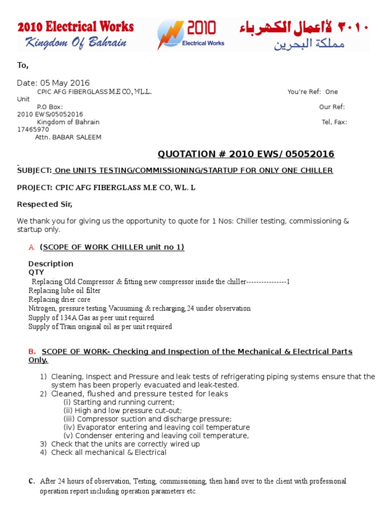 Tajaria Buillding Chiller Maintain 25-2-2014 | PDF