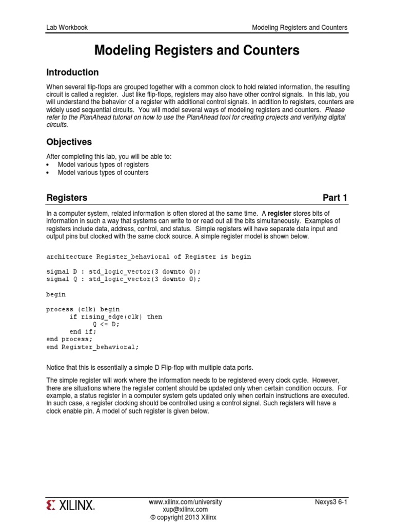VHDL Lab6 | PDF | Vhdl | Electronic Circuits