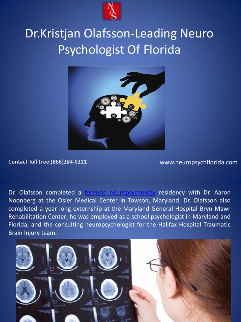 DR - Kristjan Olafsson-Leading NeuroPsychologist of Florida | PDF ...