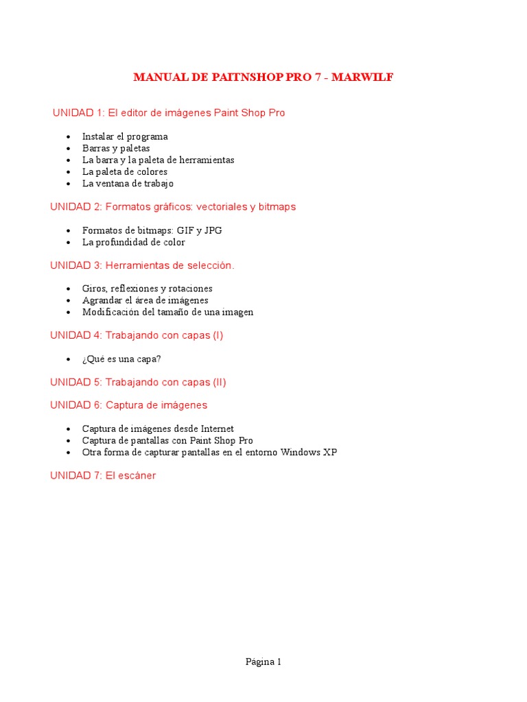 Manual PSP 7 | PDF | Color | Ventana (informática)