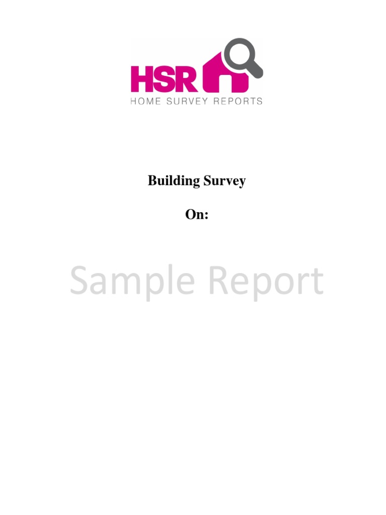 Sample Report: Building Survey On | PDF