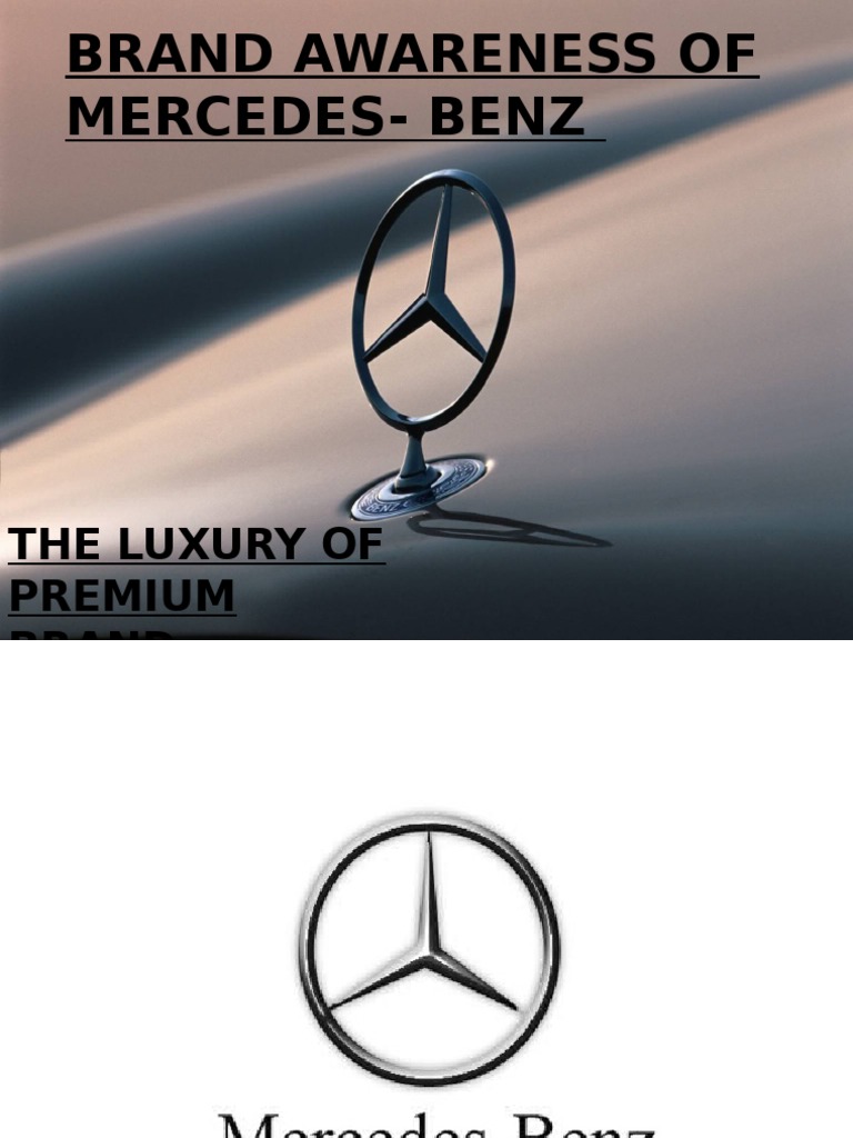 Mercedes-Benz Brand Awareness Insights | PDF | Mercedes Benz | Luxury ...