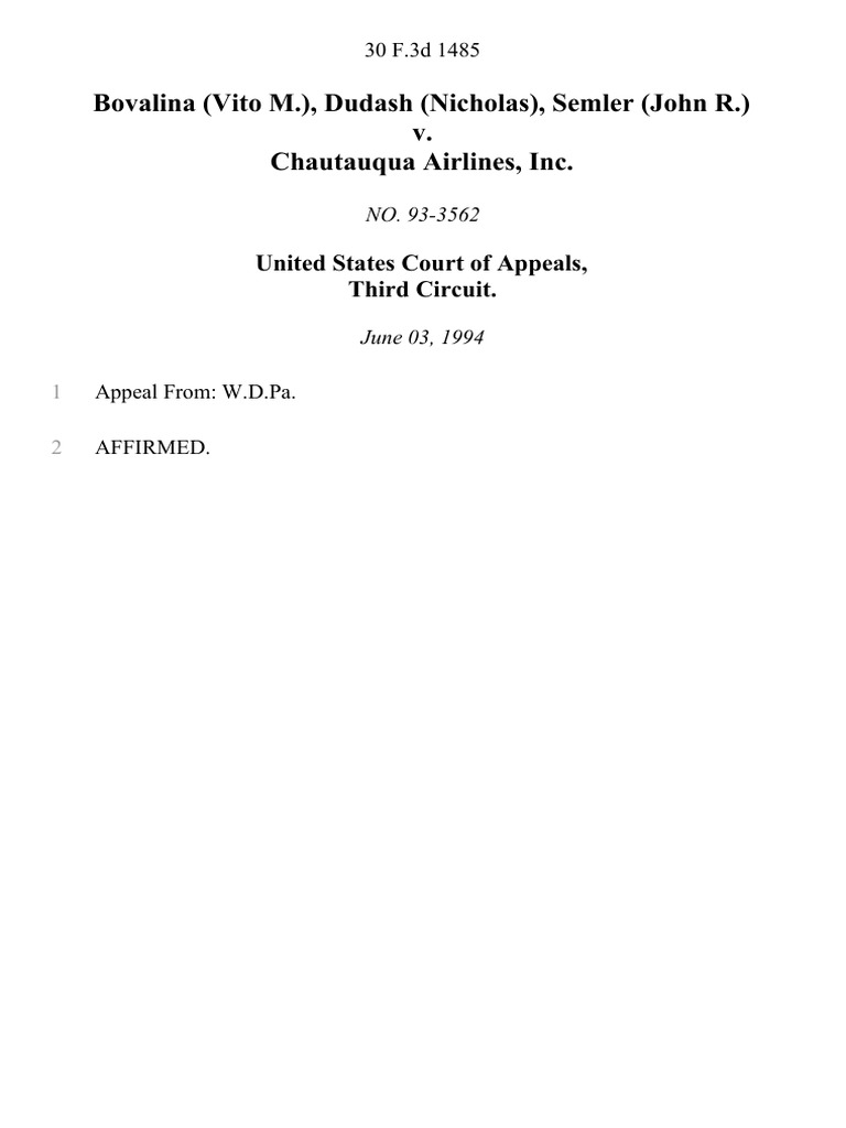 Bovalina (Vito M.), Dudash (Nicholas), Semler (John R.) v. Chautauqua ...