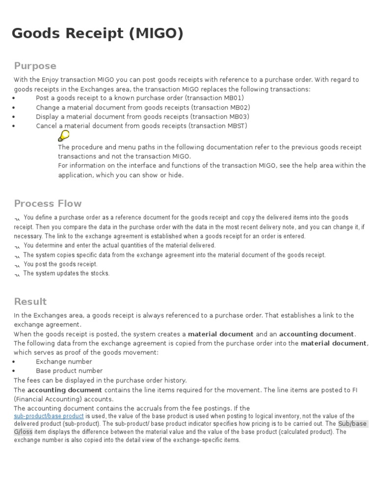 MIGO Goods Receipt | PDF | Financial Transaction | Receipt