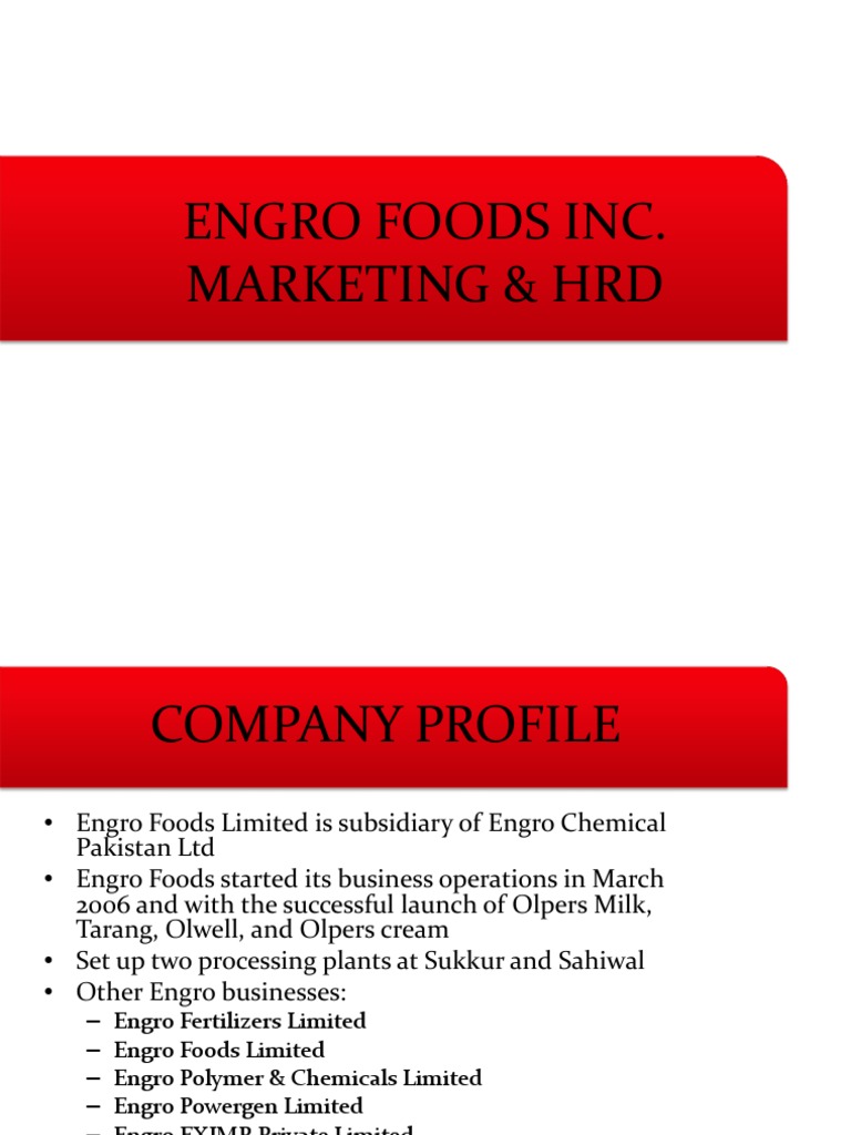 Engro Foods Limited: Company Overview | PDF | Brand | Recruitment