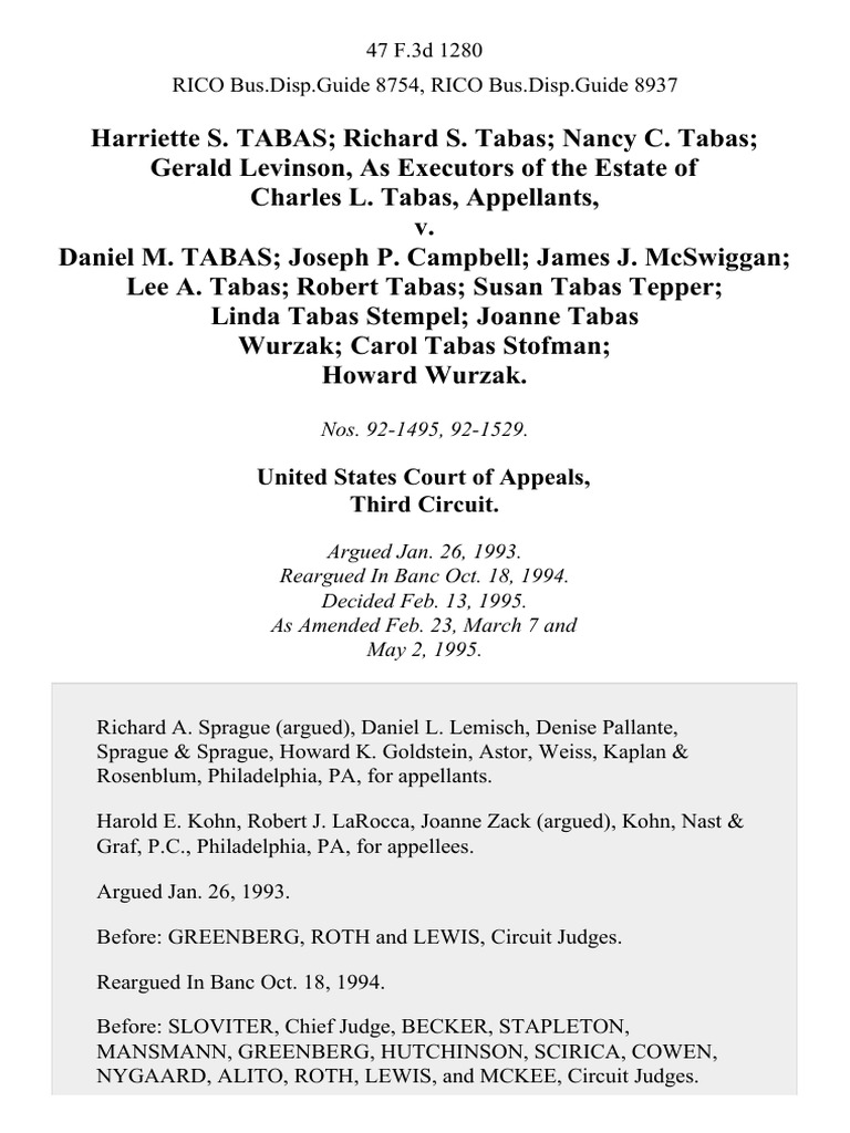 United States Court of Appeals, Third Circuit | PDF | Racketeer ...