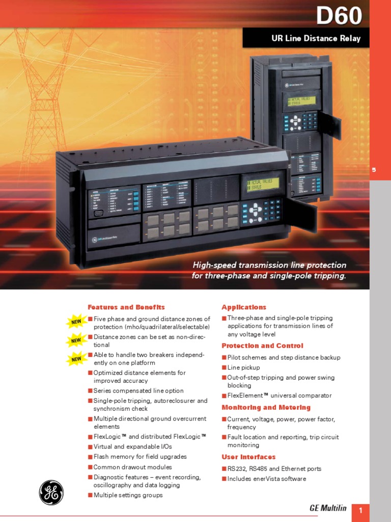 D60 PDF | PDF | Relay | Transformer