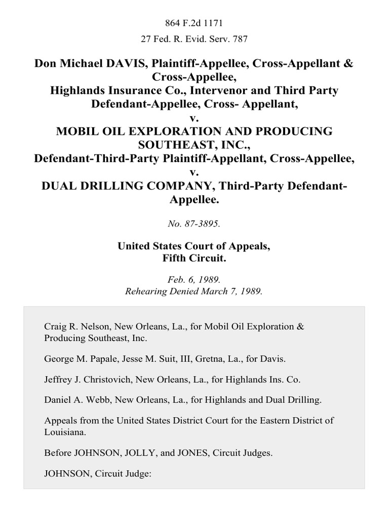 Mobil Oil Liability Case Summary | PDF | Hearsay | Lawsuit