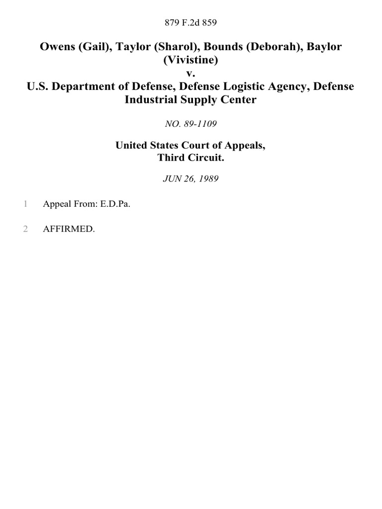 Owens (Gail), Taylor (Sharol), Bounds (Deborah), Baylor (Vivistine) v ...