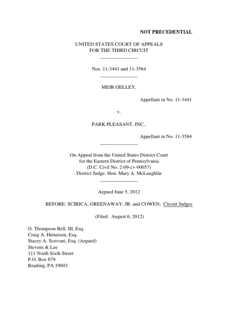 Not Precedential | PDF | Breach Of Contract | Precedent