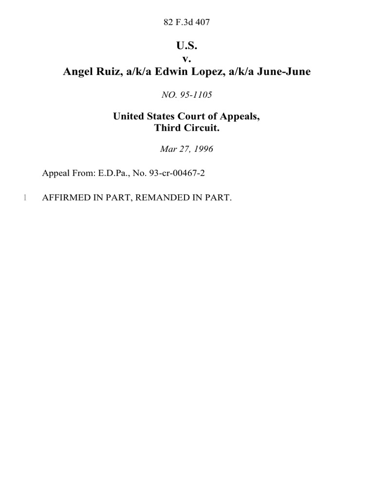 U.S. v. Angel Ruiz Appeal Decision | PDF