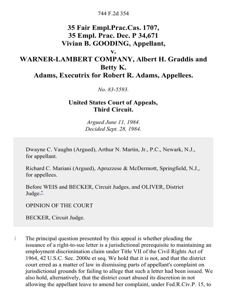 35 Fair Empl - Prac.cas. 1707, 35 Empl. Prac. Dec. P 34,671 Vivian B ...