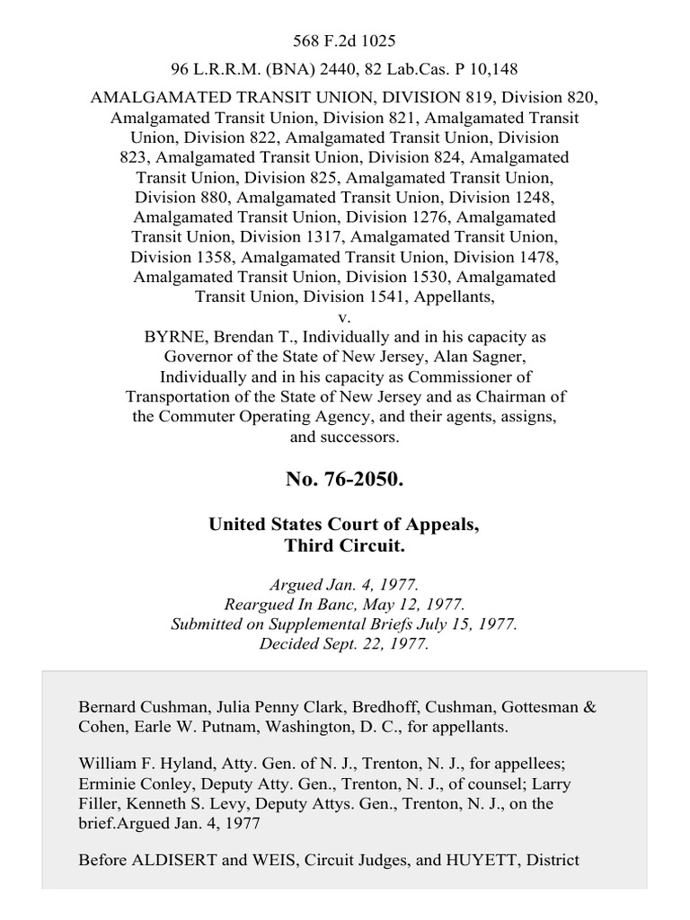 No. 76-2050, 568 F.2d 1025, 3rd Cir. (1977) | PDF | National Labor Relations Act | Federal ...