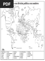 Mapa Mundi Con Division Politica Con Nombres para Imprimir | PDF ...