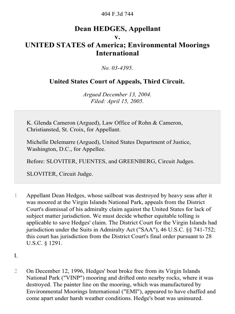 Admiralty Claim Dismissal Appeal | PDF | Equitable Tolling | Supreme ...
