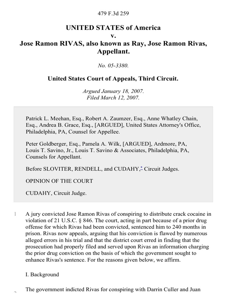 United States v. Jose Ramon Rivas, Also Known As Ray, Jose Ramon Rivas ...