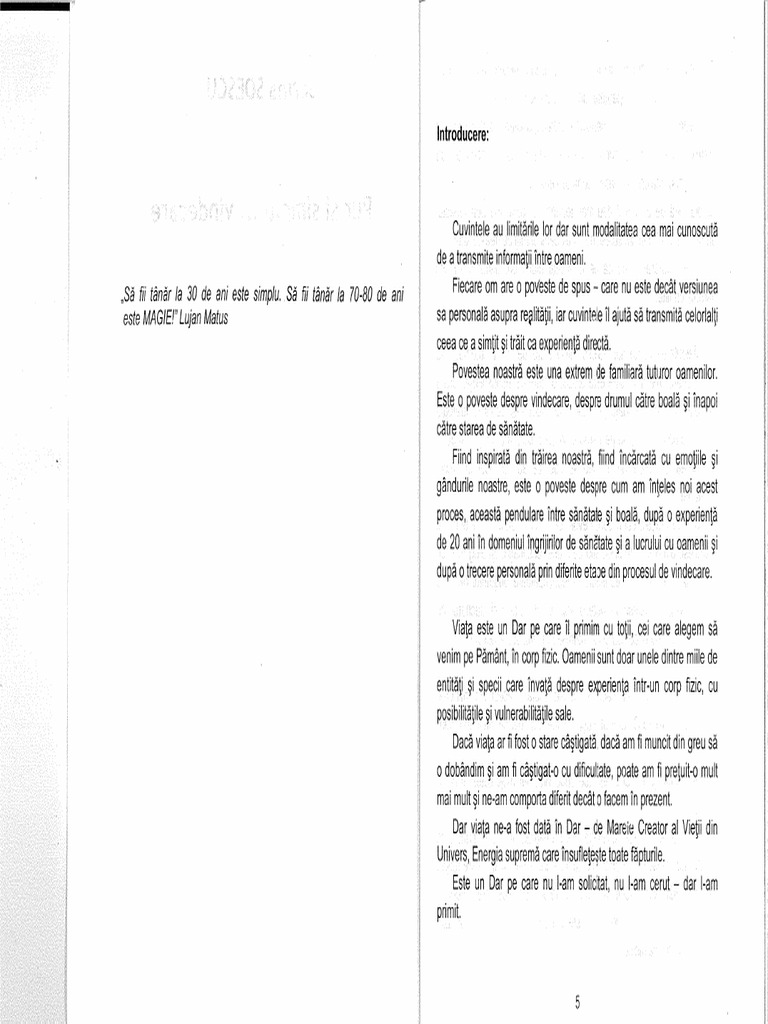 Sorina Soescu Pur Si Simplu Vindecare PDF | PDF