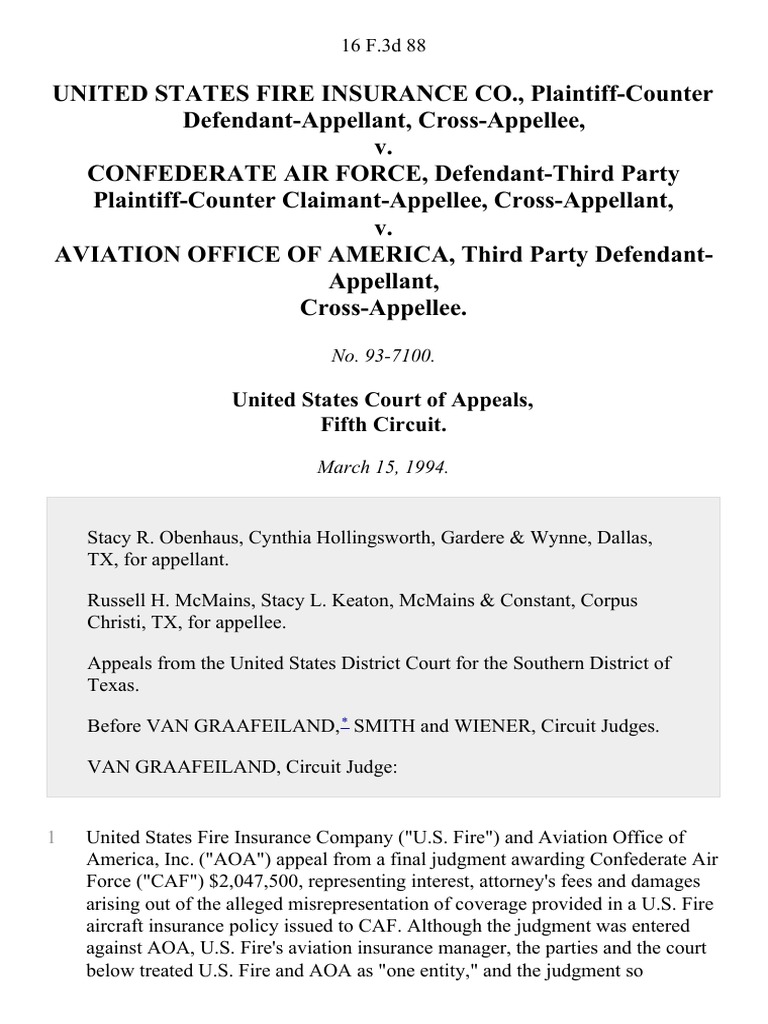 United States Court of Appeals, Fifth Circuit | PDF | Misrepresentation ...