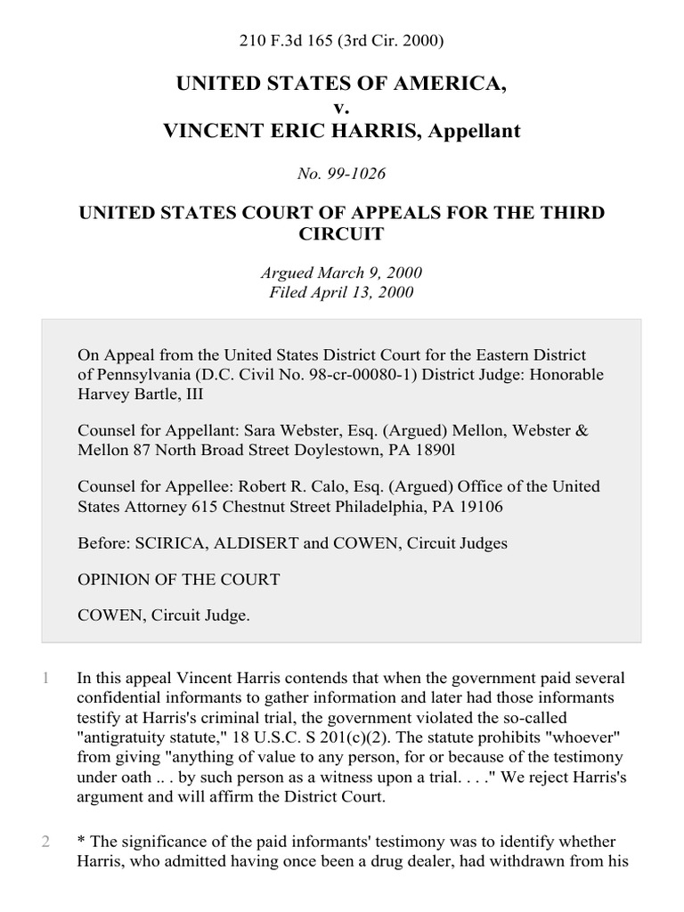 Court Upholds Informant Payments | PDF | Witness | Supreme Court Of The ...