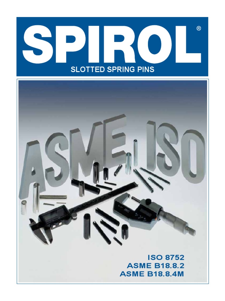 SPIROL Slotted Spring Pins Us | PDF | Steel | Stainless Steel