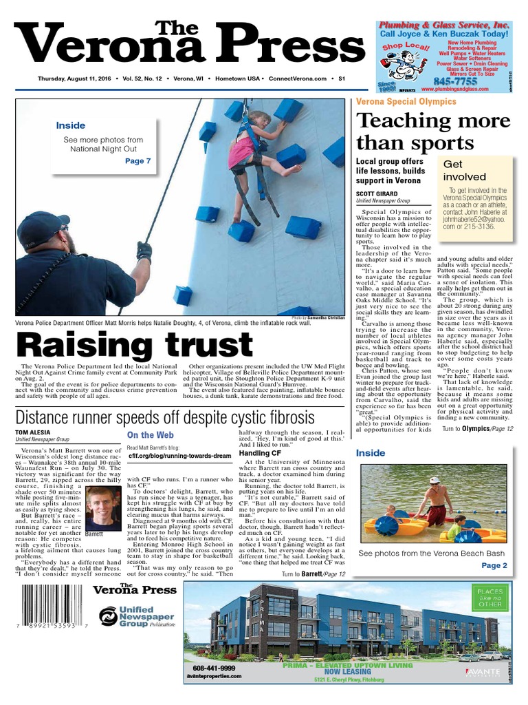 Erona Ress: Teaching More Than Sports | PDF | Madison | Newspapers