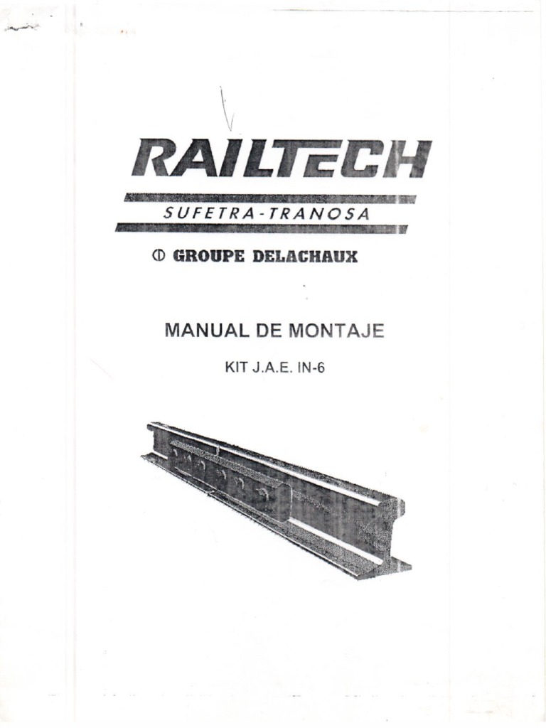 Procedimiento de Junta Aislante Pegada Railtech | PDF