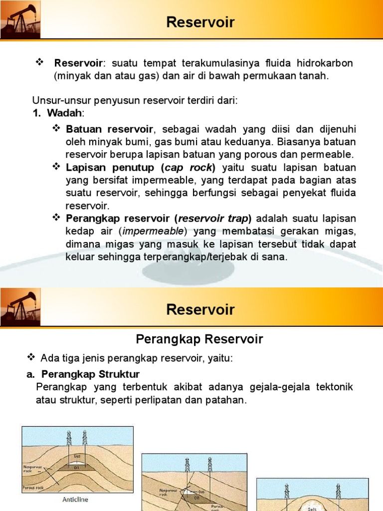 Materi 02 Reservoir | PDF | Teknologi & Rekayasa