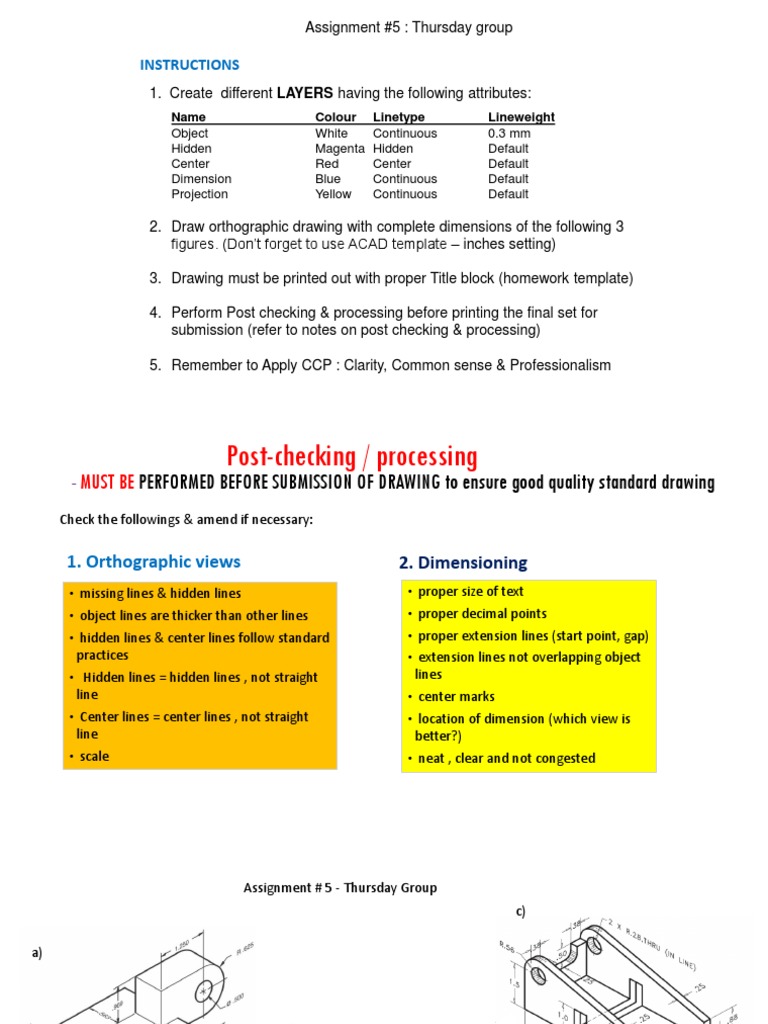Instructions: Assignment #5: Thursday Group | PDF