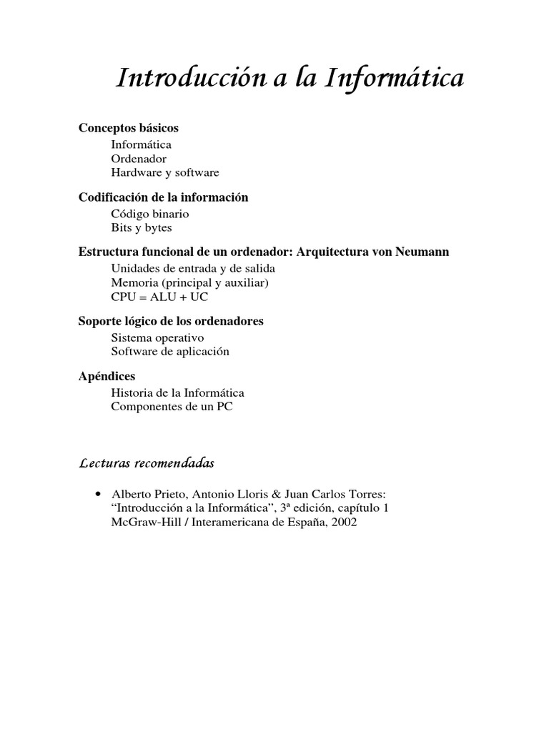 Introducción A La Informática - Fernando Berzal | PDF | Java (lenguaje de programación ...