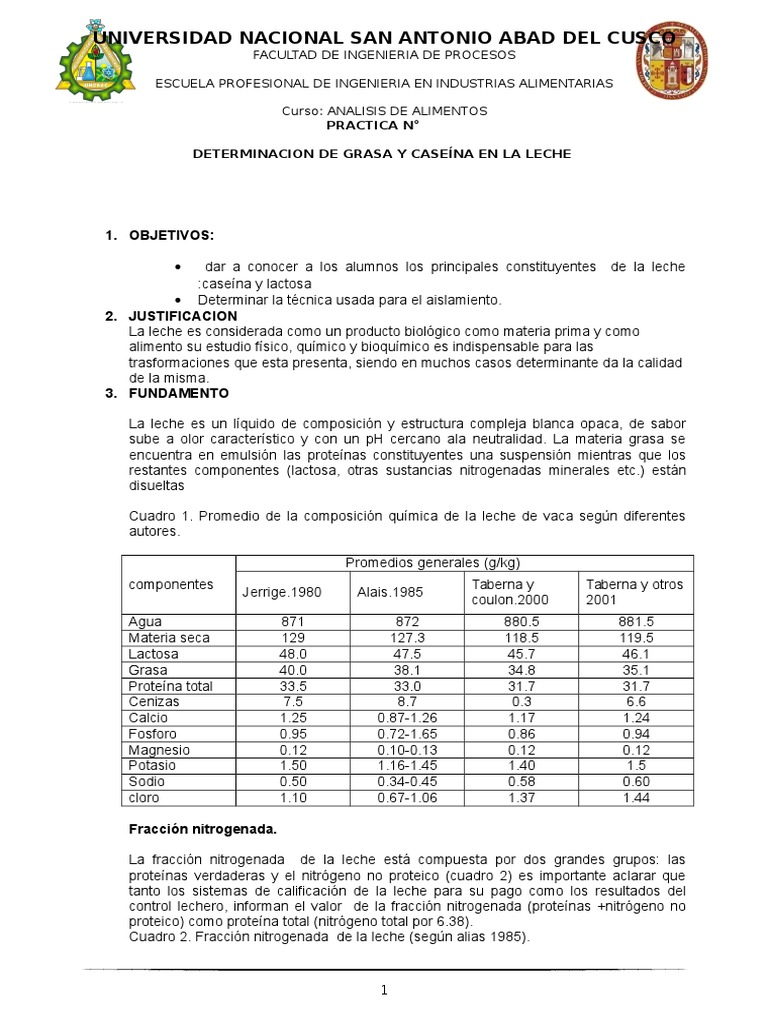 Guia De Caseina Leche Proteínas