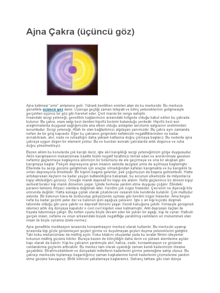 Ajna Cakra | PDF