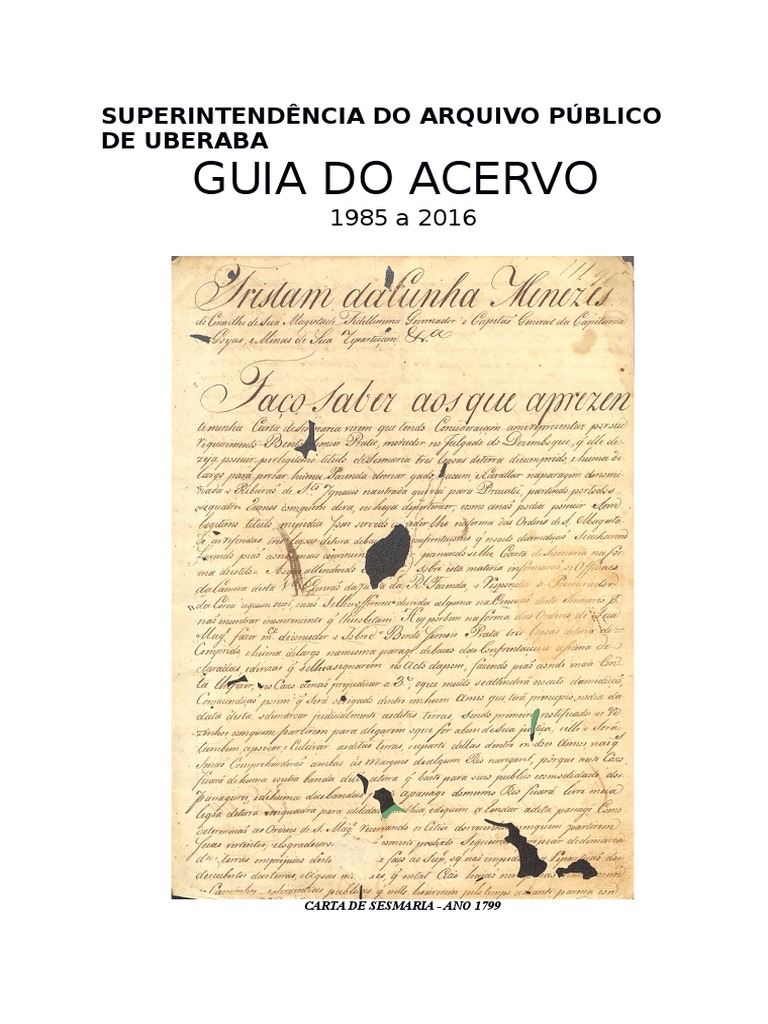 Guia Do Acervo | PDF