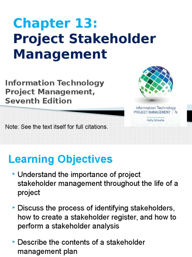 Chapter 13:project Stakeholder Management | PDF | Stakeholder ...