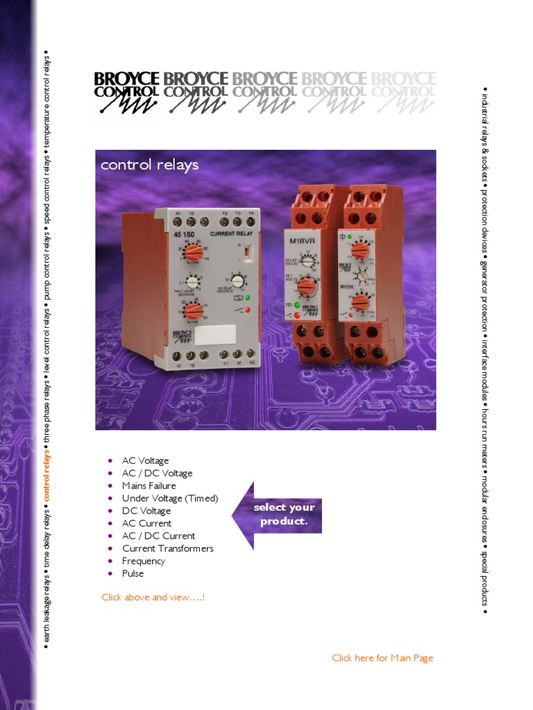 Broyce Relay | PDF | Relay | Mains Electricity