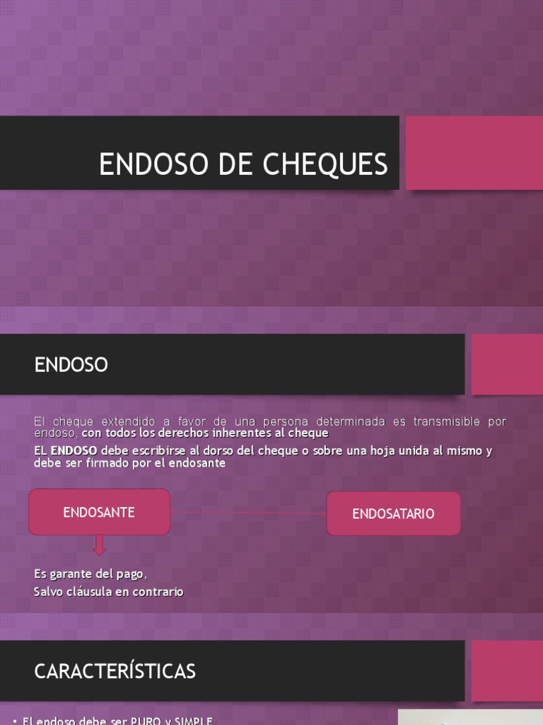 Endoso de Cheques | PDF