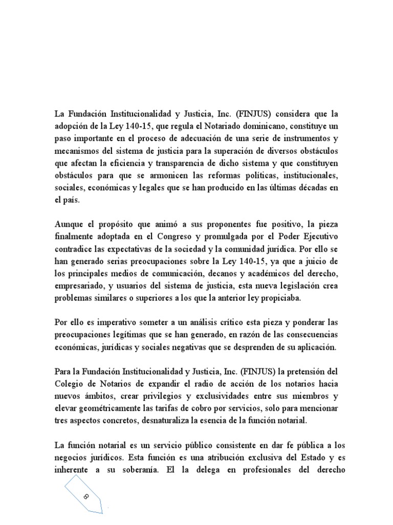 Análisis crítico de la Ley 140-15 | PDF | Jurisdicción | Estado (política)
