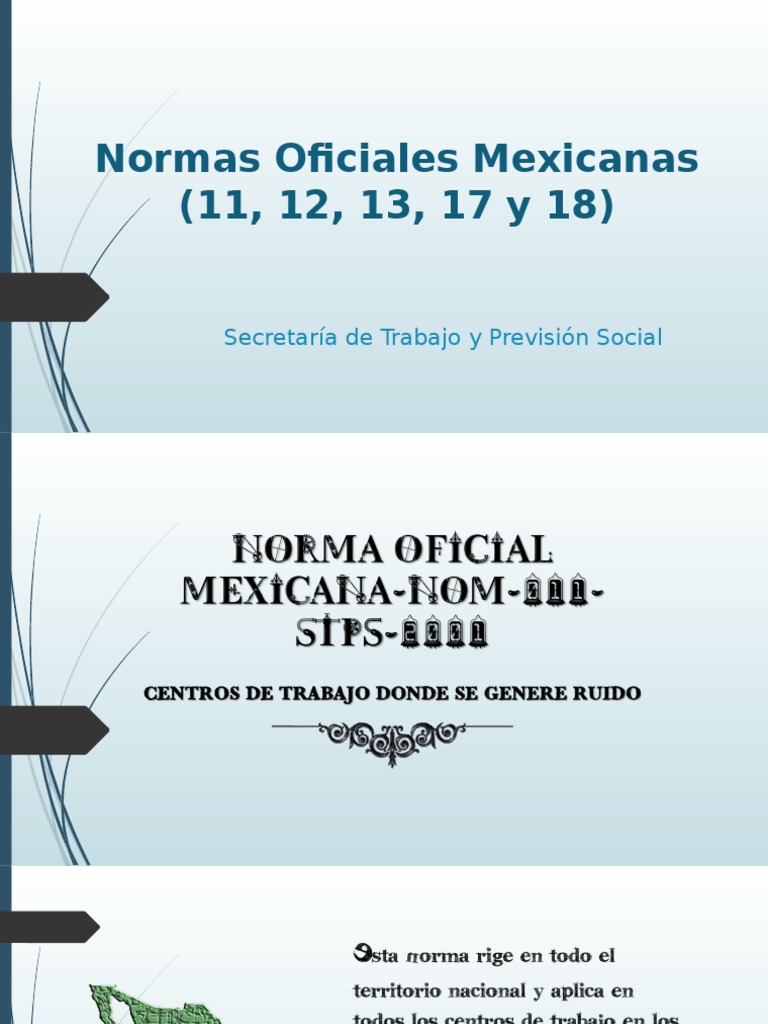 Norma Oficial Mexicana NOM 013 STPS 1993 | PDF | Radiación ionizante ...