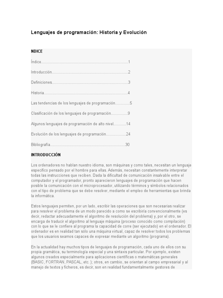 Lenguajes de Programación | PDF | Lenguaje ensamblador | Lenguaje de ...