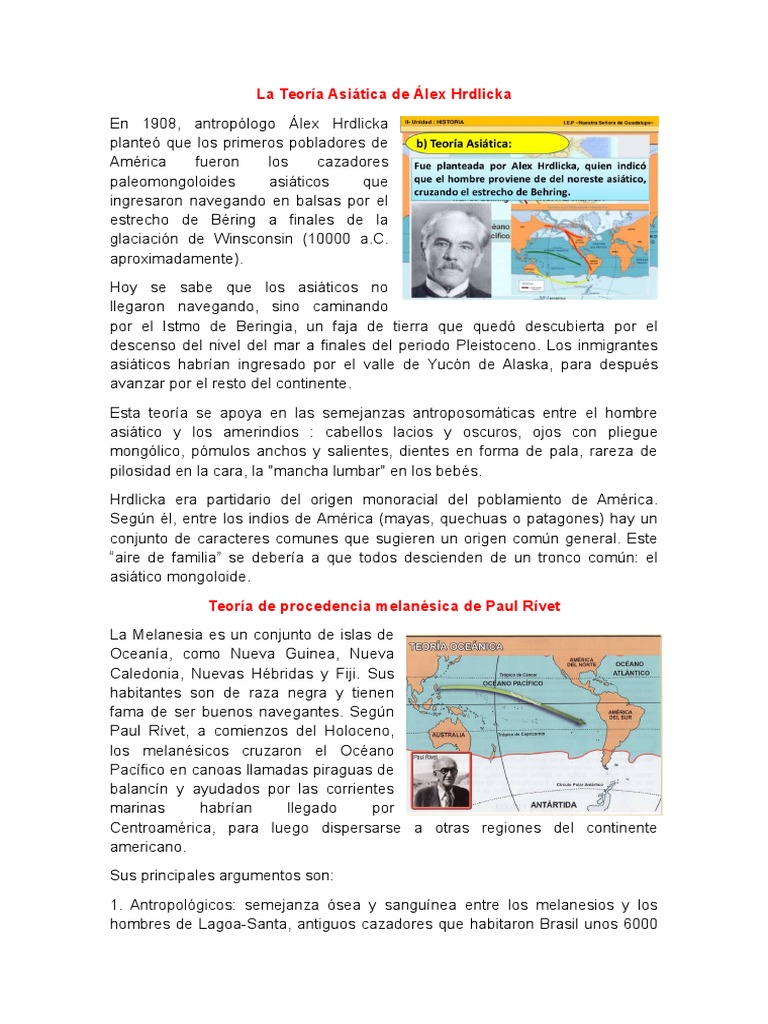 La Teoría Asiática de Álex Hrdlicka | PDF | Américas | Asia