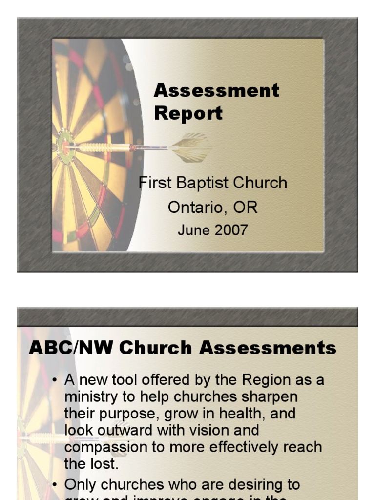 FBC Writing Assignment Assessment Report | PDF | Evangelism | Prayer