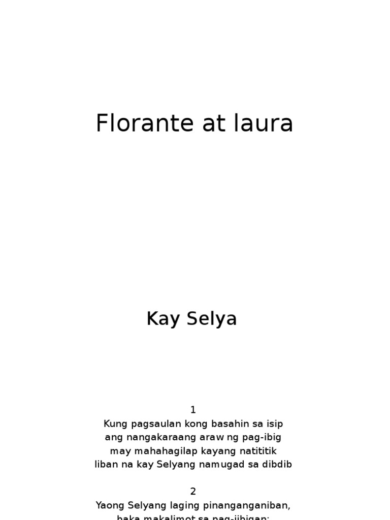 Florante at Laura | PDF