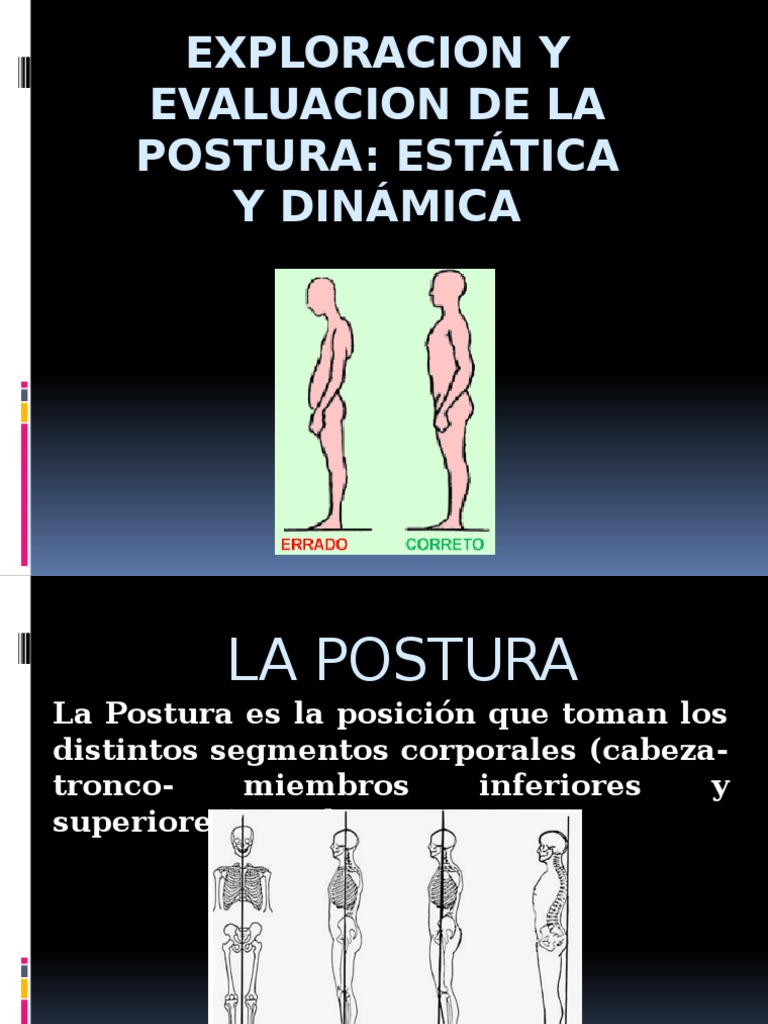 Evaluación de Postura Estática y Dinámica | PDF | Rodilla | Sistema ...