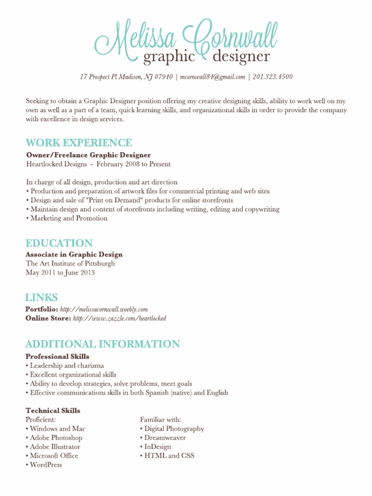 Melissa Cornwall Resume | PDF