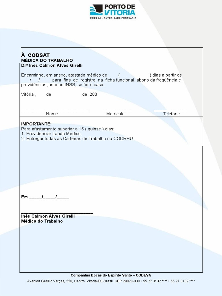 Atestado Medico | PDF