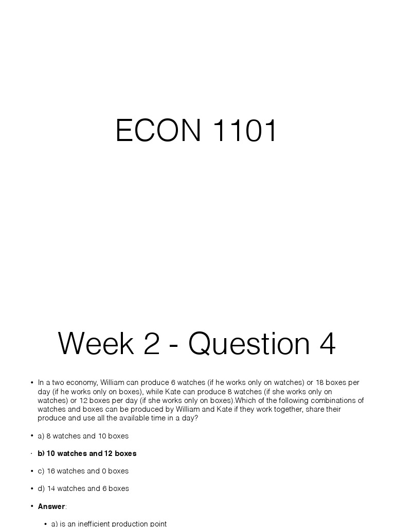 Econ 1101 Practice Questions Complete | PDF | Economic Surplus | Monopoly