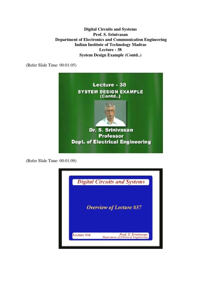 System Design Example 38 | PDF | Digital Electronics | Computer Hardware