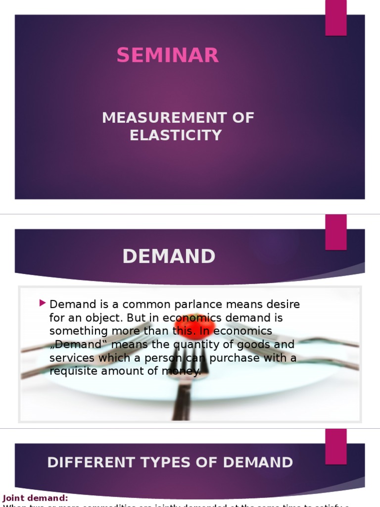 Measurement of Elasticity | PDF | Price Elasticity Of Demand | Demand