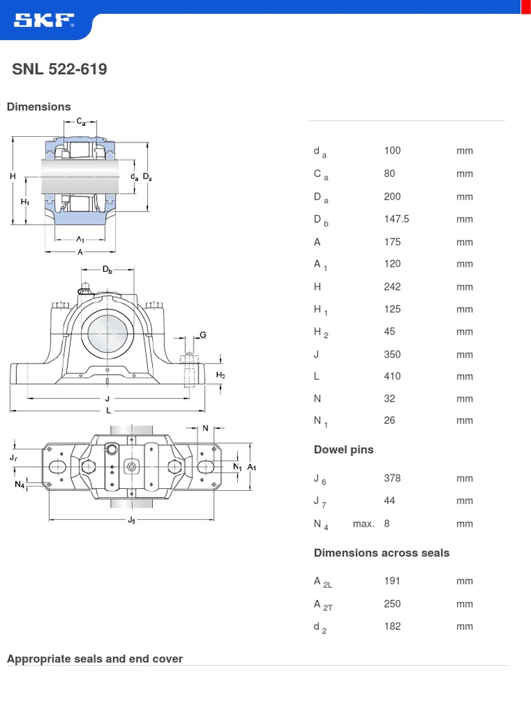 Split Plummer Block Housings SNL and SE Series | PDF