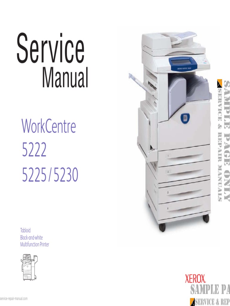 Xerox Workcentre 5222 5225 5230 Service Manual Download PDF | PDF ...