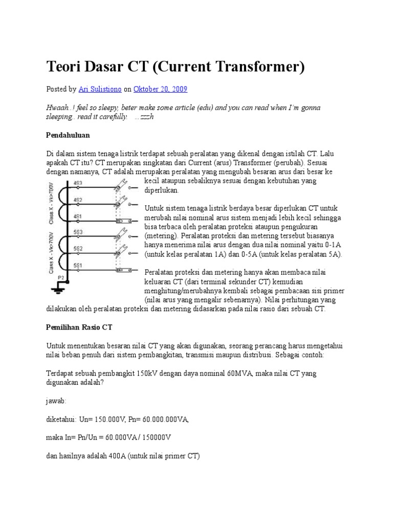 Teori Dasar CT | PDF